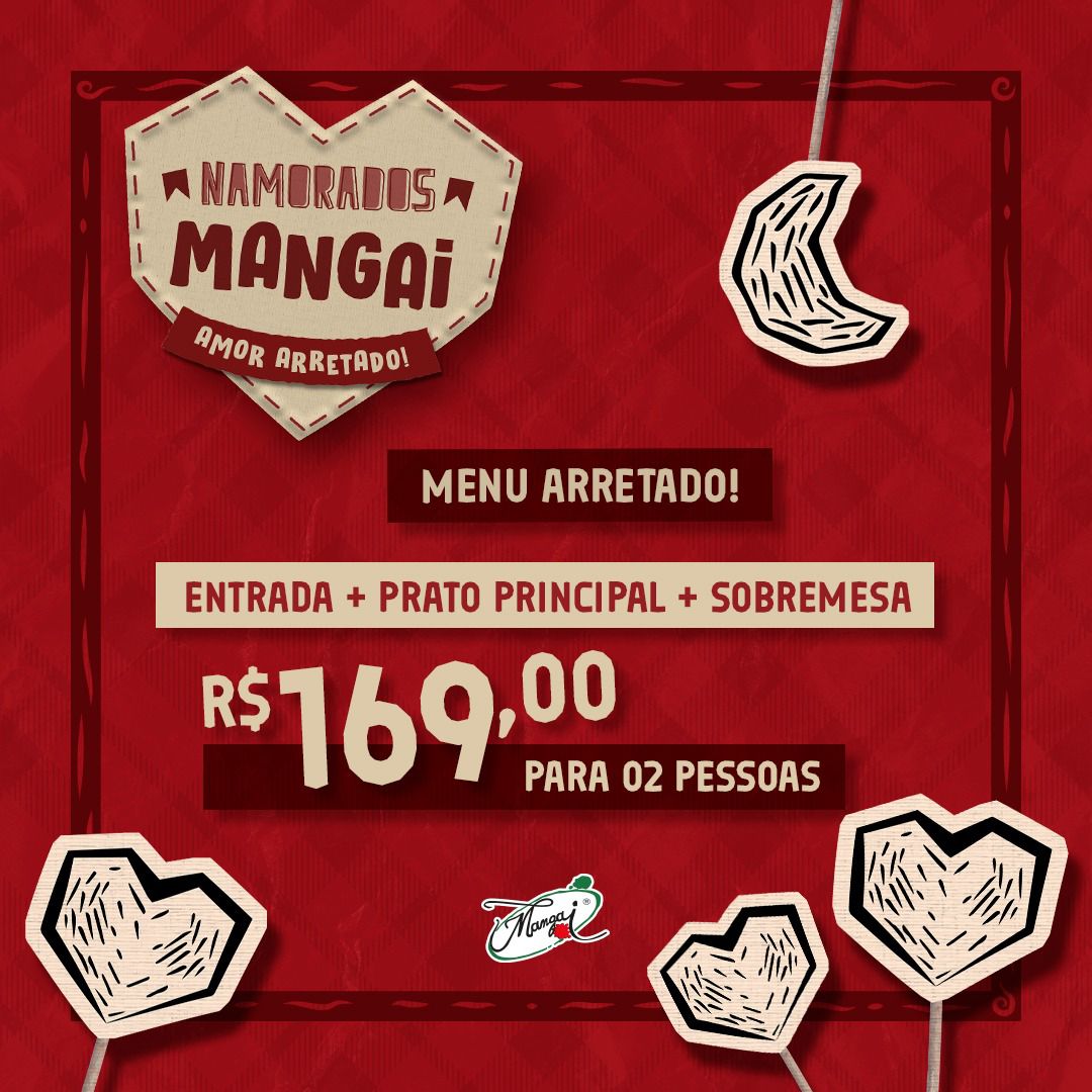 Dia dos Namorados no Mangai: restaurante oferece menu especial e abre ...
